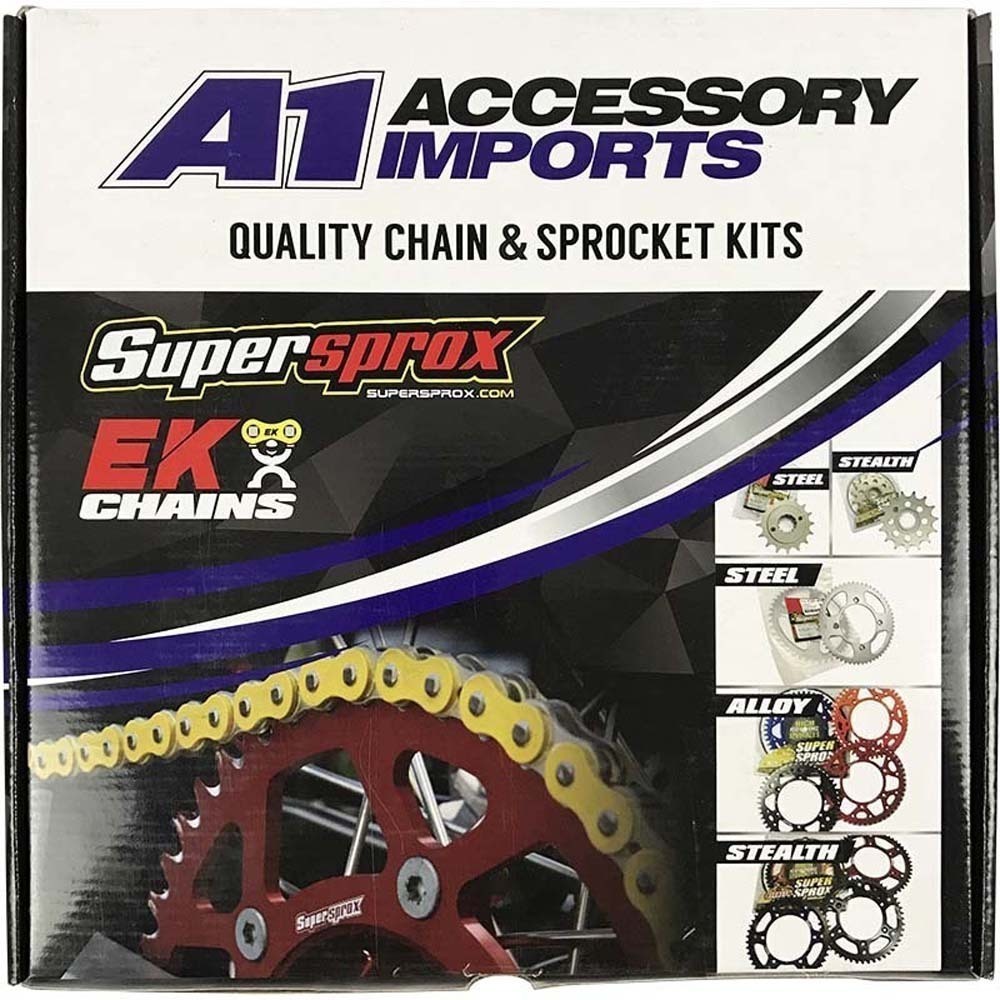Supersprox Yamaha YFM350R Raptor 350 04-13 13/38T Chain & Sprocket Kit ...