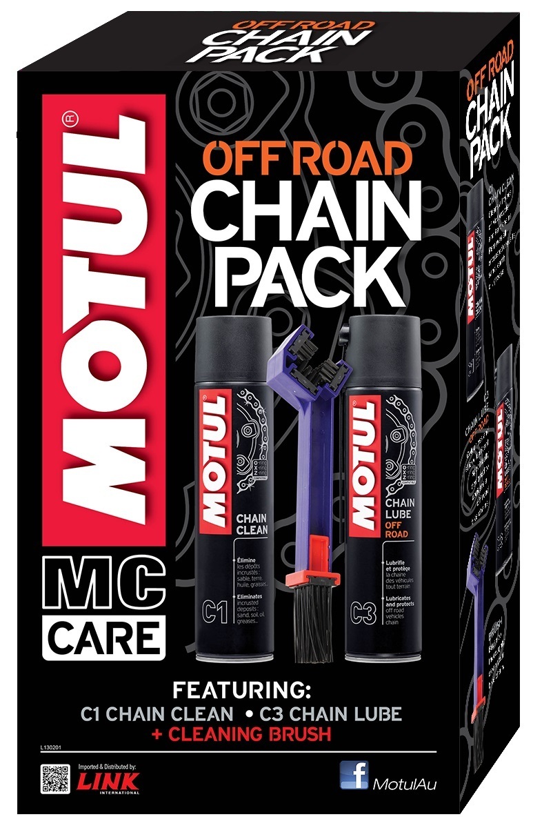 Motul Off Road Chain Lube/Cleaner/Brush 3 Pack at ATVstore