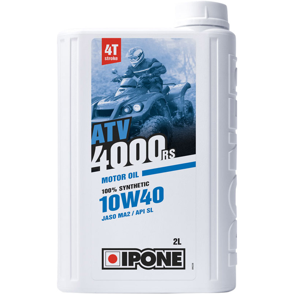 Ipone 2L ATV 4000 RS 10W-40 4-Stroke Semi Synthetic Engine Oil at ATVstore