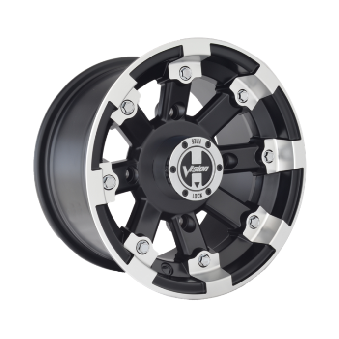 Vision 4/110 12x7 4+3 Offset Alloy Wheel at ATVstore