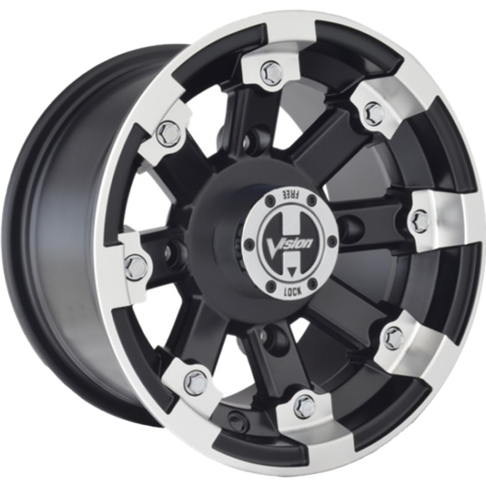 Vision Lockout 12x7 4/156 4+3 Offset Alloy Wheel at ATVstore