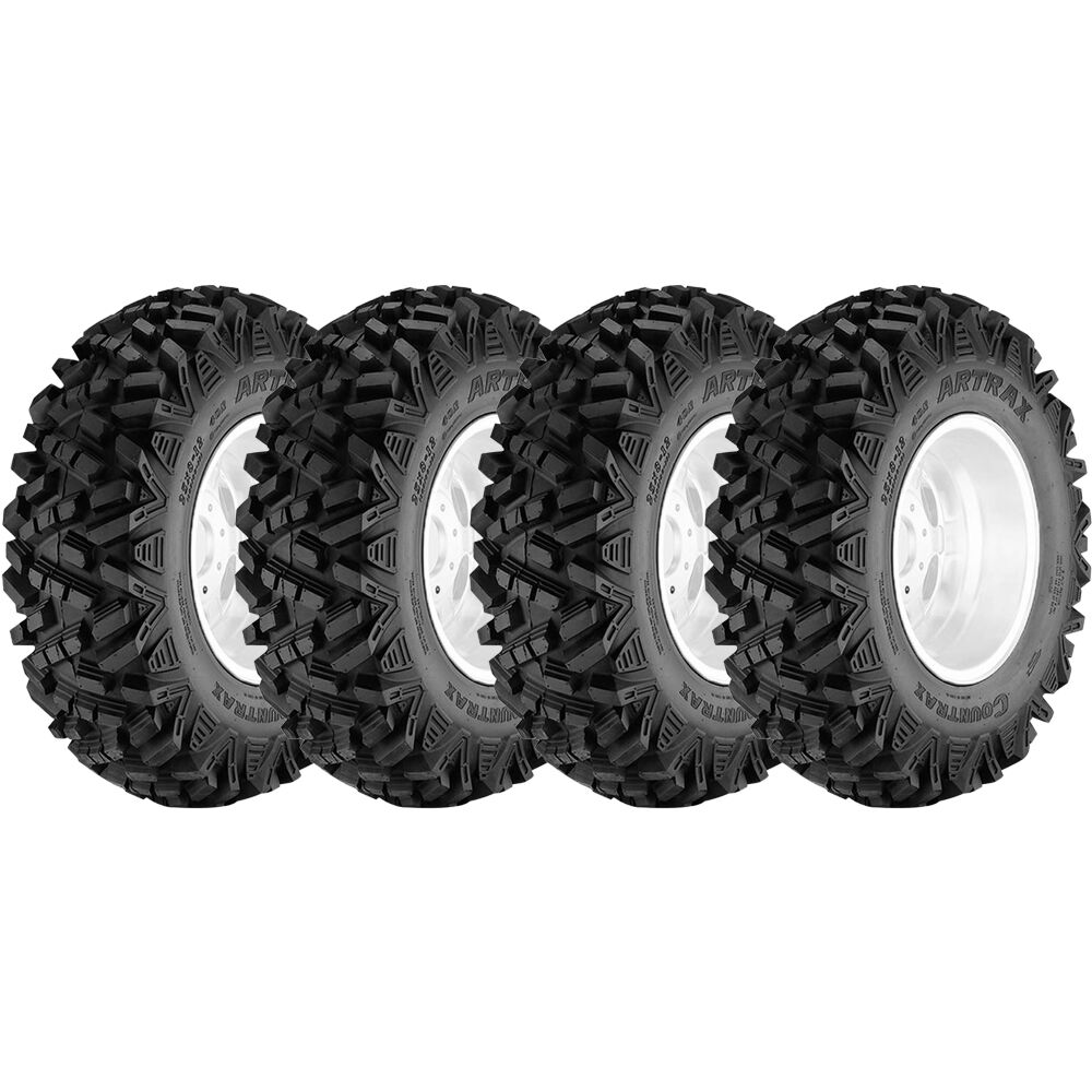 Artrax 1301 Countrax 25x8-12 Front & 25x10-12 Rear 6-Ply ATV Tyre Set ...