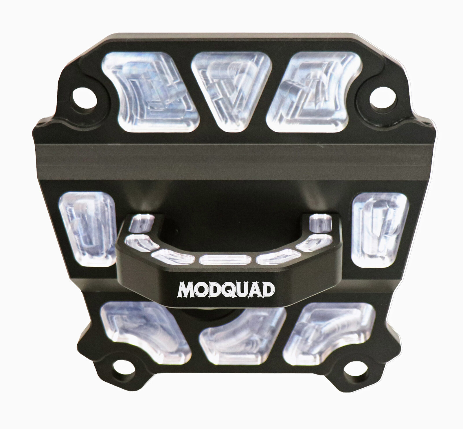 Modquad Polaris RZR 1000 Black Rear Differential Plate w/Tow Hook at ...