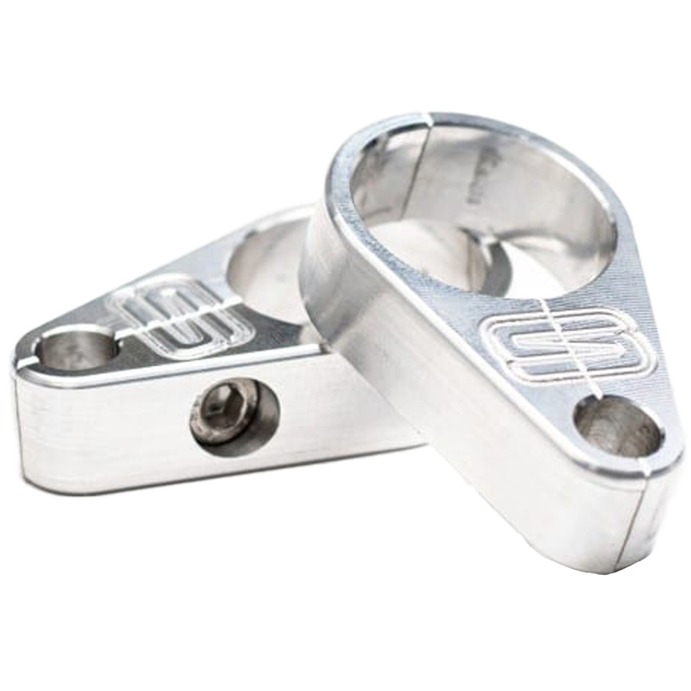 Streamline Universal 1" ATV Front Brake Line Clamps Silver at ATVstore